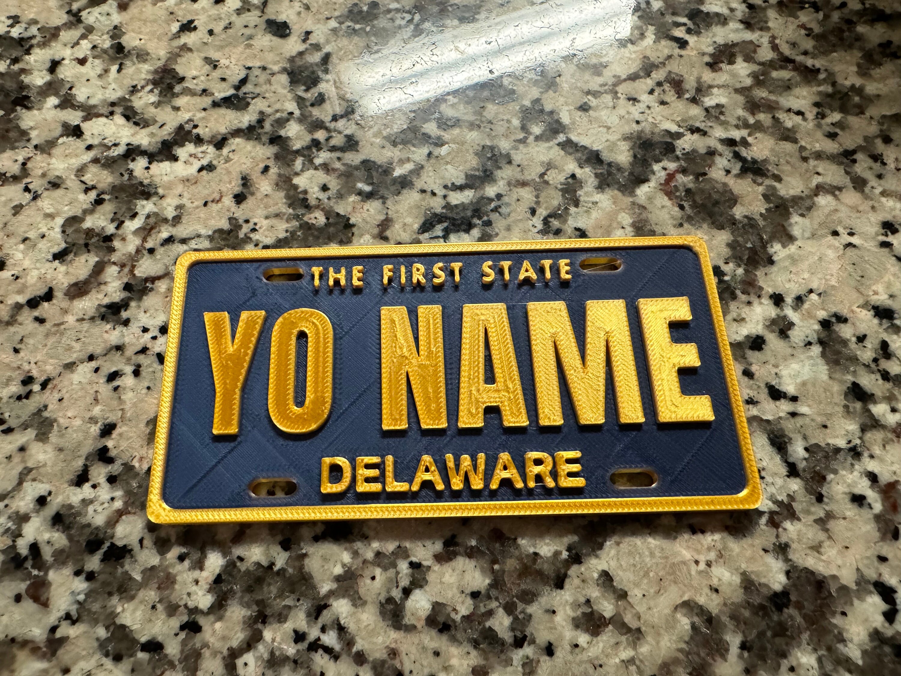 Your Name on a License Plate Custom Delaware License Plate - Etsy