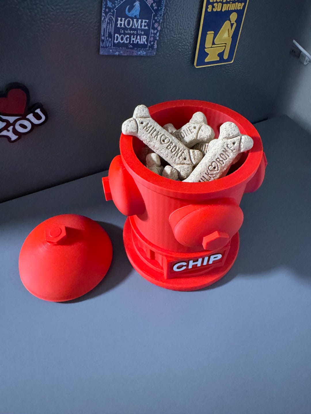 Fire Hydrant Dog Treat Jar Container - Fun Pet Storage, Unique Gift for ...