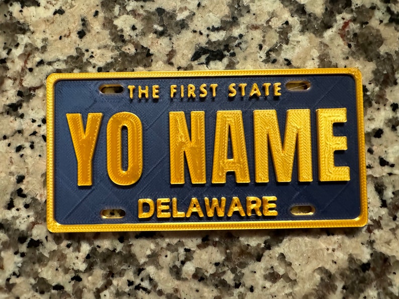 Your Name on a License Plate Custom Delaware License Plate - Etsy