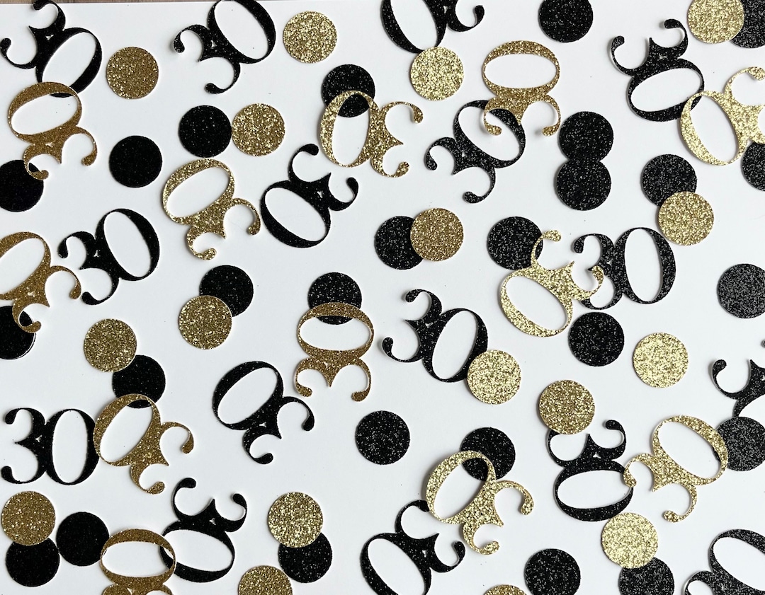 Birthday Confetti, Anniversary Confetti, Number Confetti - Etsy