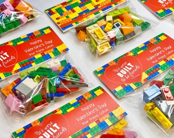 Set of 24 We Were Built to Be Friends Valentine Building Block ...
