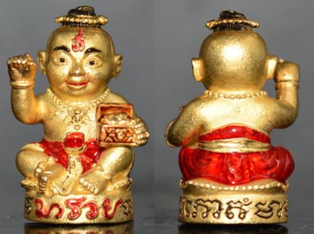 Kuman Thong Nong Ma Ruai Achan Plian Magic Spirit Thai Amulet Lucky ...