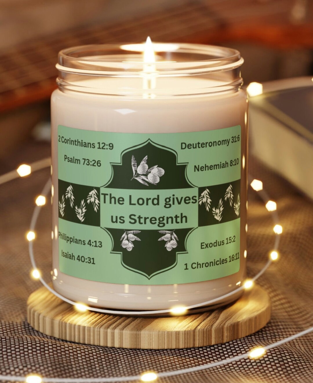 Hope III Scripture Candle Gift for Her Gift for Him Bible Verse Scented ...