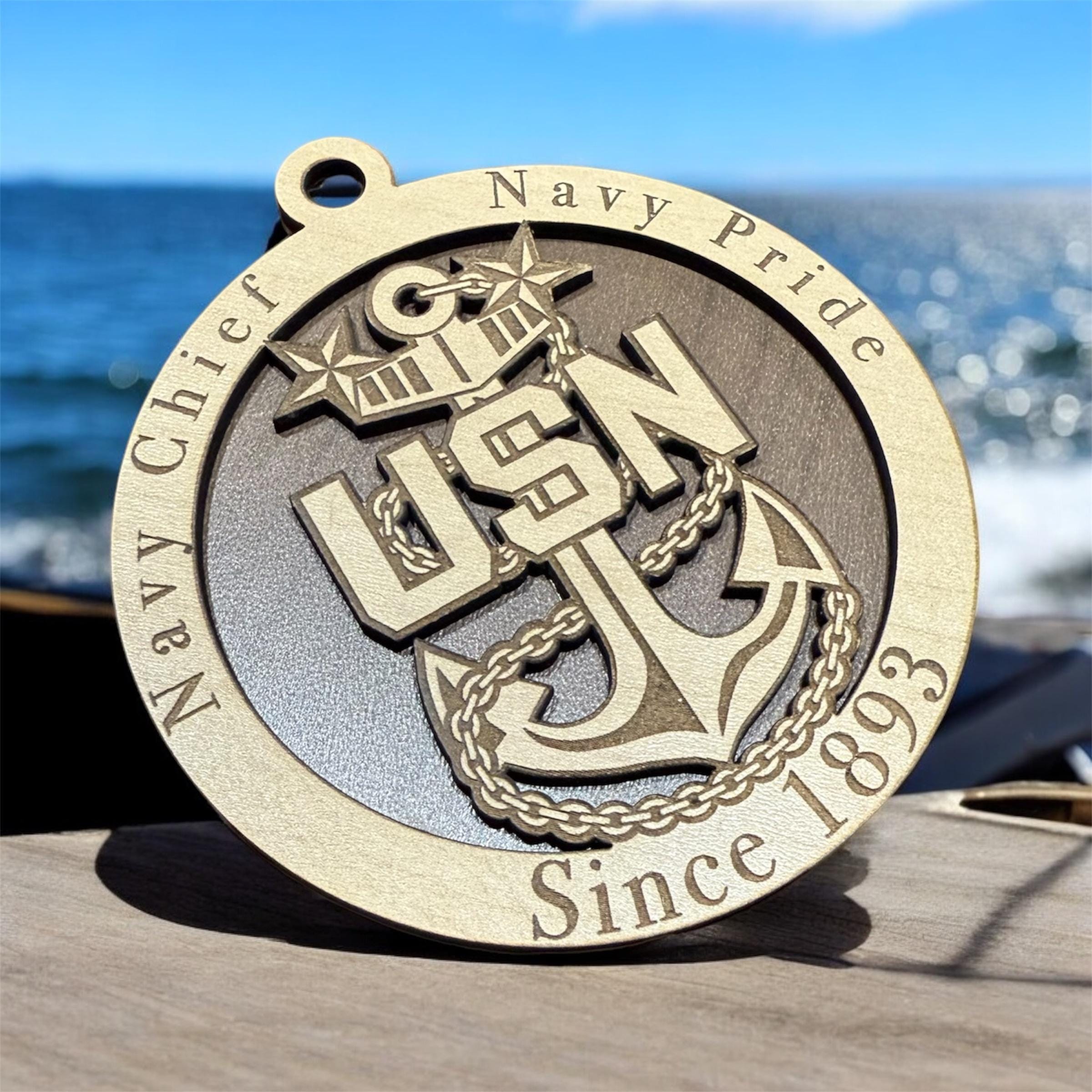 Navy Chief Christmas Ornament, Military Pride Senior Chief and Master ...