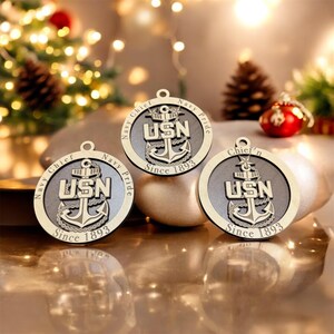 Navy Chief Christmas Ornament, Military Pride Senior Chief and Master ...