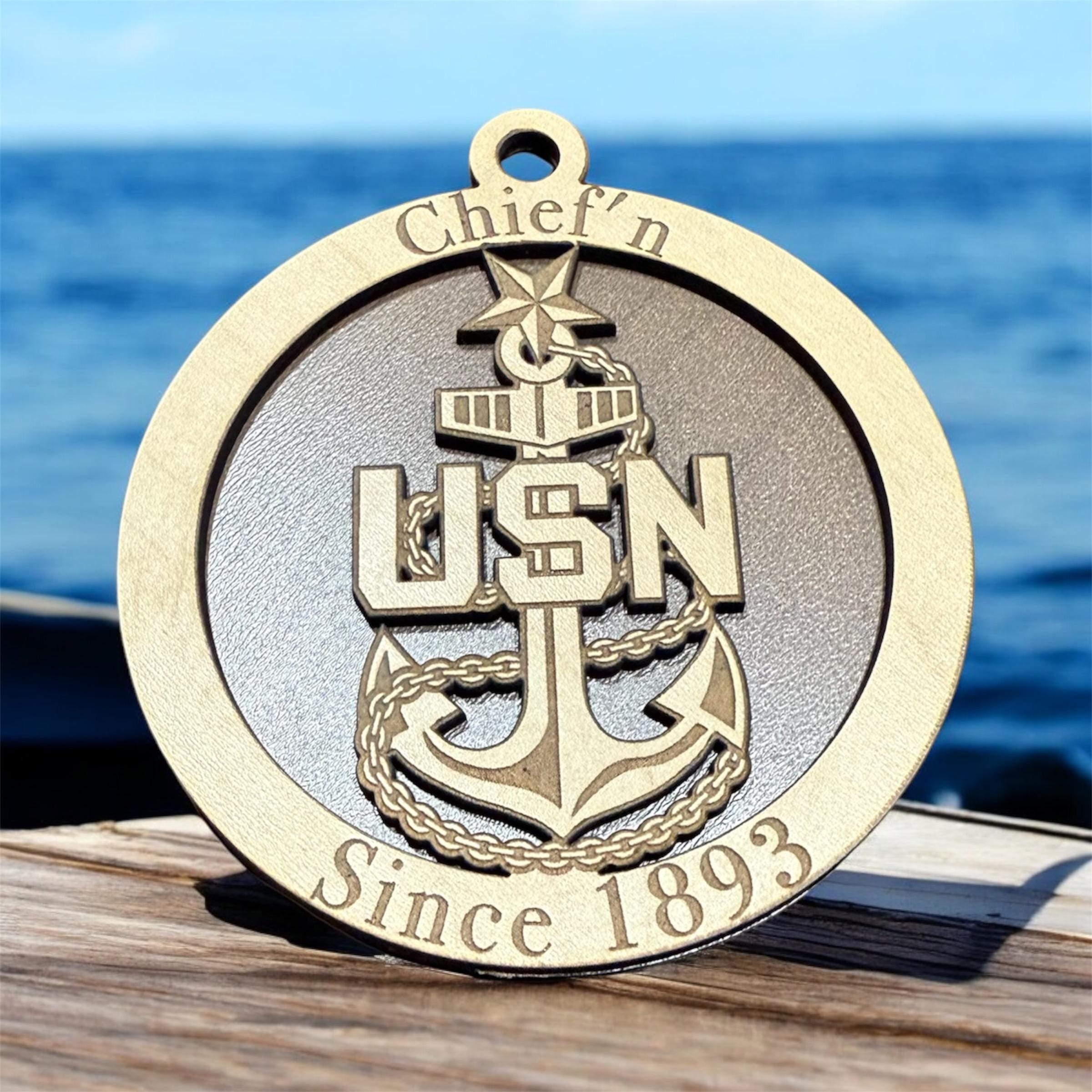 Navy Chief Christmas Ornament, Military Pride Senior Chief and Master ...