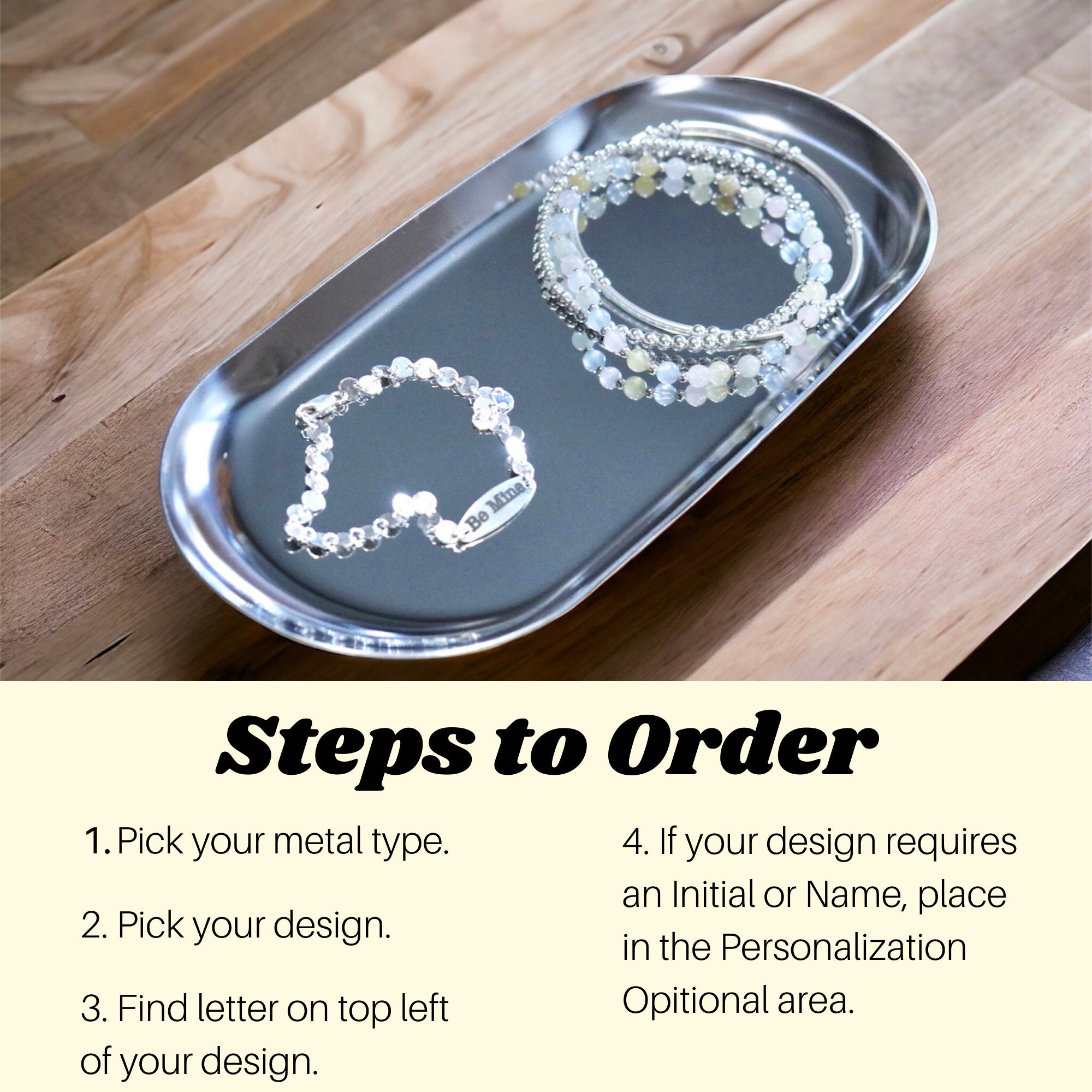 Personalized Jewelry Dish, Custom Engraved Trinket Tray, Gold or Silver ...