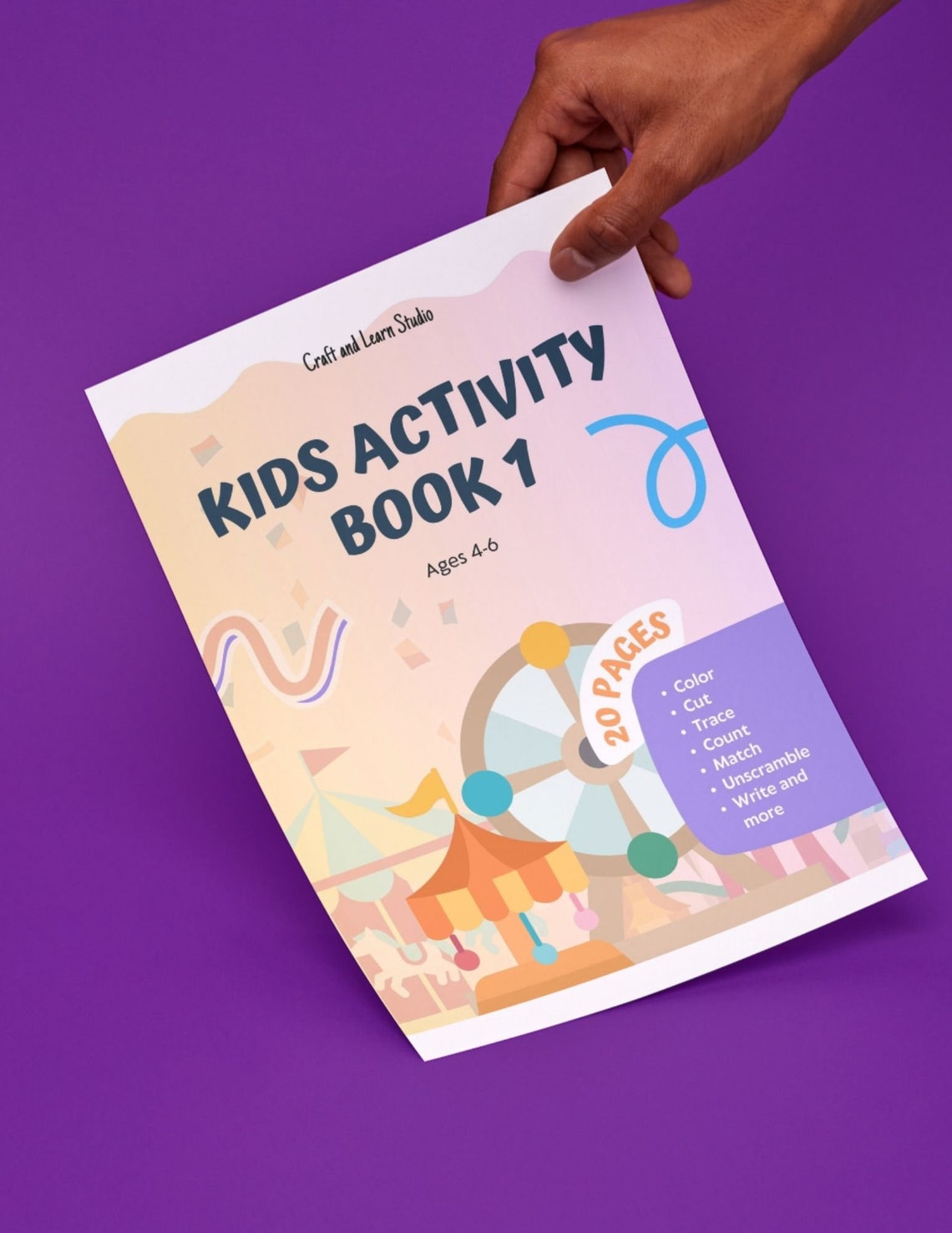 Kindergarten Activity Book Kid Printable Learning Pages - Etsy