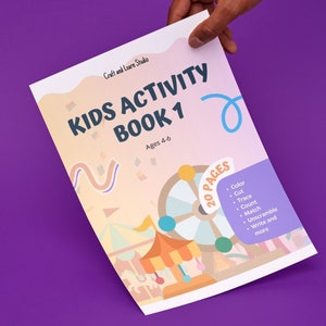 Kindergarten Activity Book Kid Printable Learning Pages - Etsy