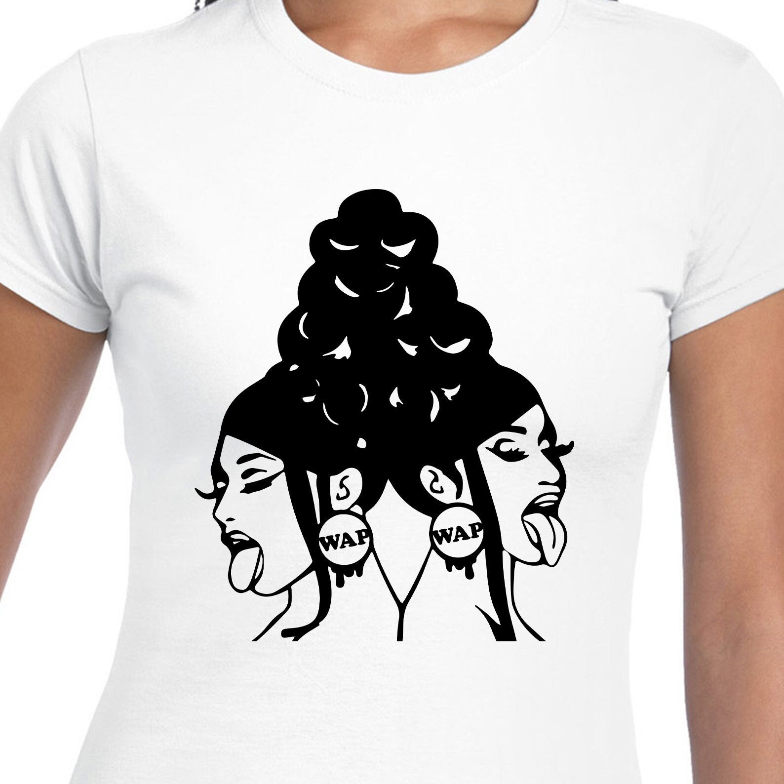 Cardi B & Meg the Stallion Digital Cut Files Cricut Silhouette Cameo ...