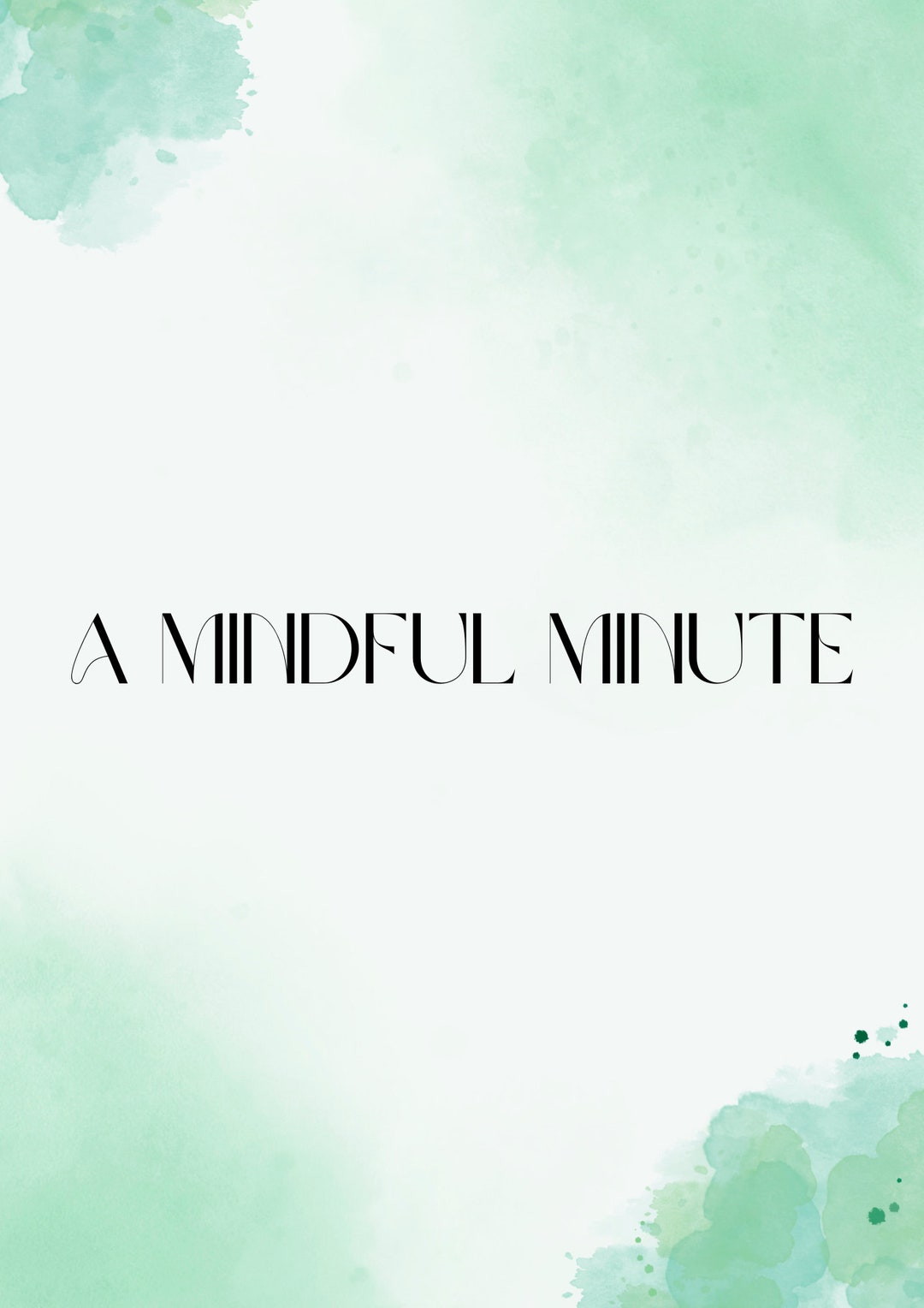 Mindful Minute - Etsy