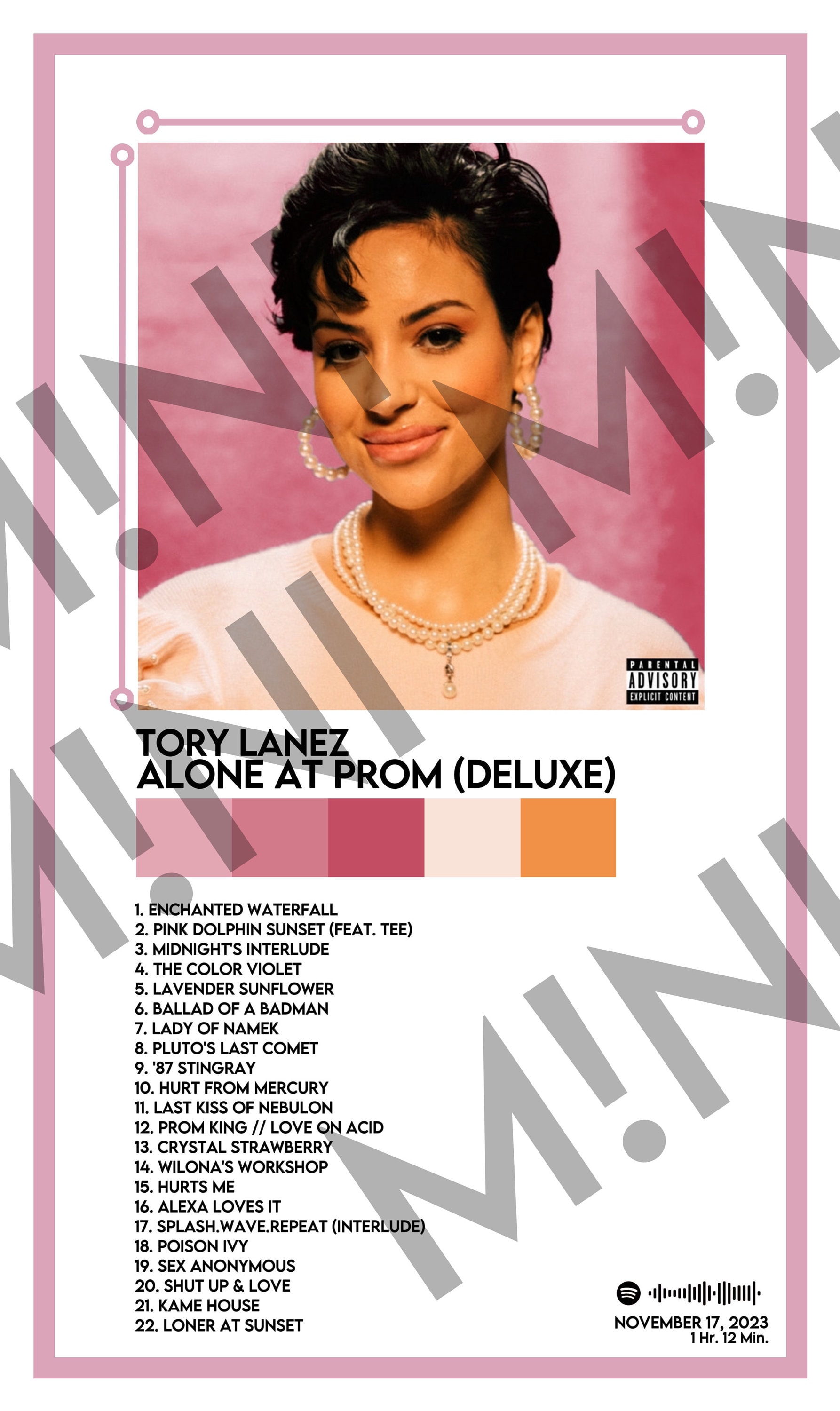 Tory Lanez “alone at Prom (deluxe)” 12X18 Album Cover Poster - Etsy