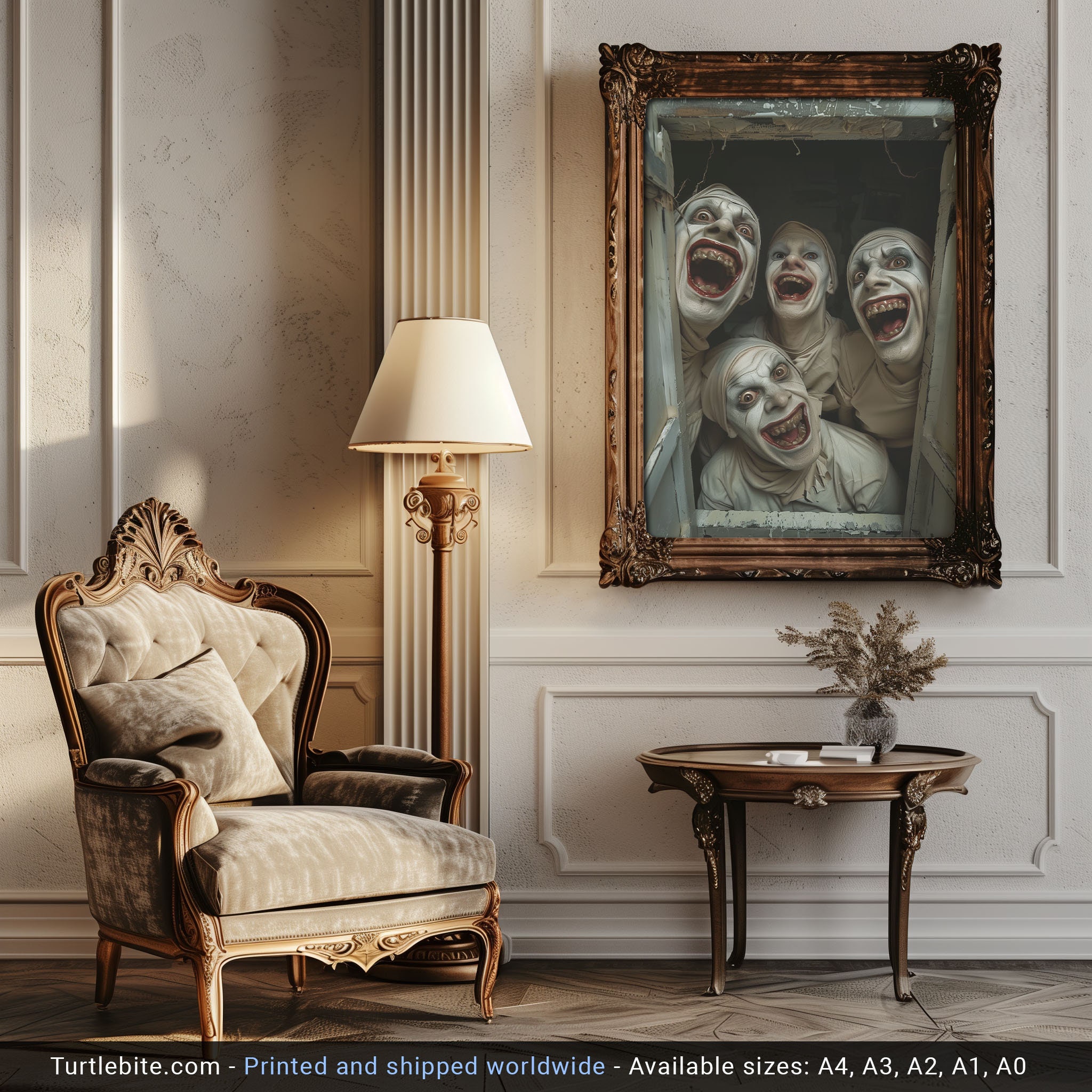 Tadaaa! Creepy Good Old Friends Party Poster - Dark Spooky Whimsigoth ...
