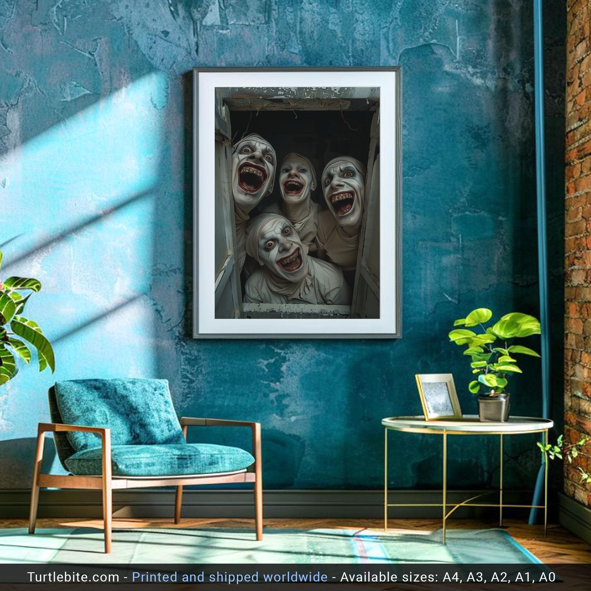 Tadaaa! Creepy Good Old Friends Party Poster - Dark Spooky Whimsigoth ...
