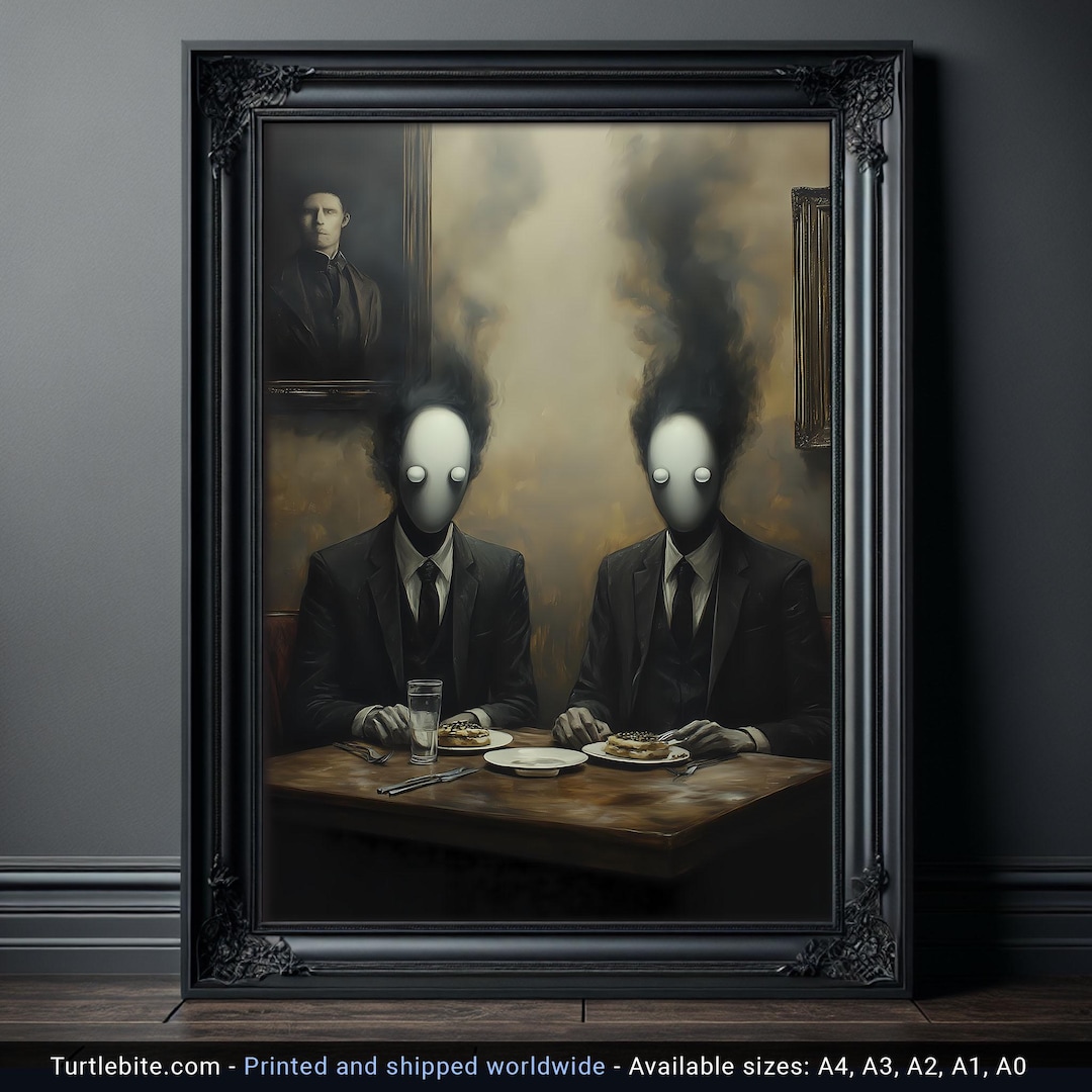 Surreal Wall Art Print, Gothic Horror Wall Decor, Dark Dreamcore Poster ...