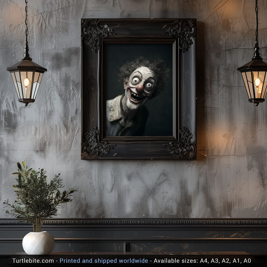 Insane Clowncore Poster Dark Art Print Large Wall Art Oversized ...