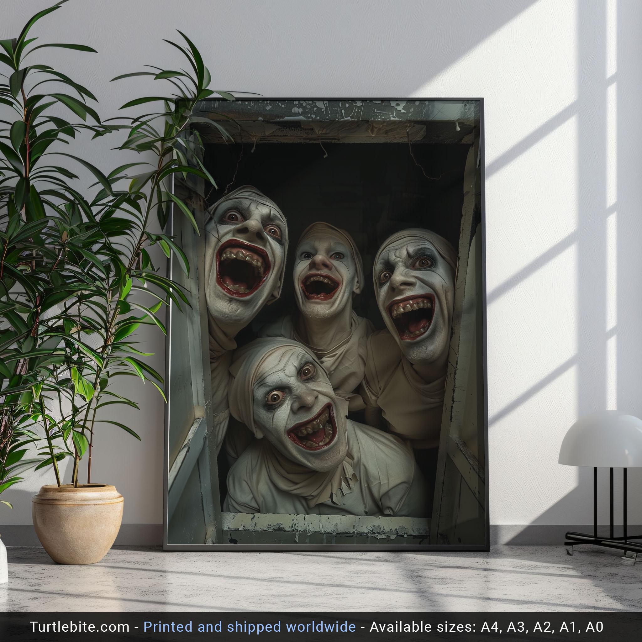 Tadaaa! Creepy Good Old Friends Party Poster - Dark Spooky Whimsigoth ...