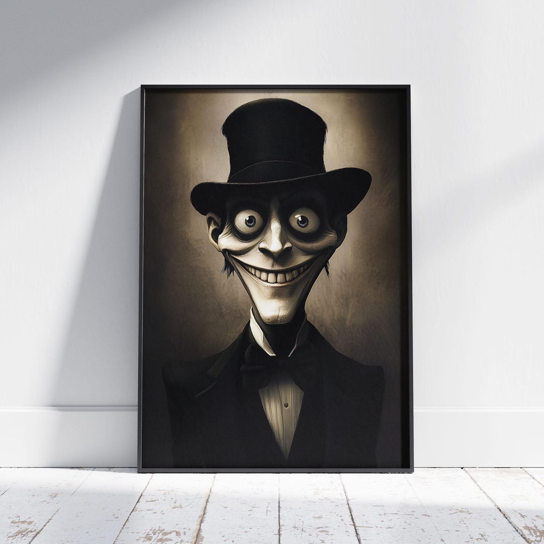 Snake Oil Salesman Painting, Dark Academia Poster, Dark Humor Wall Art ...