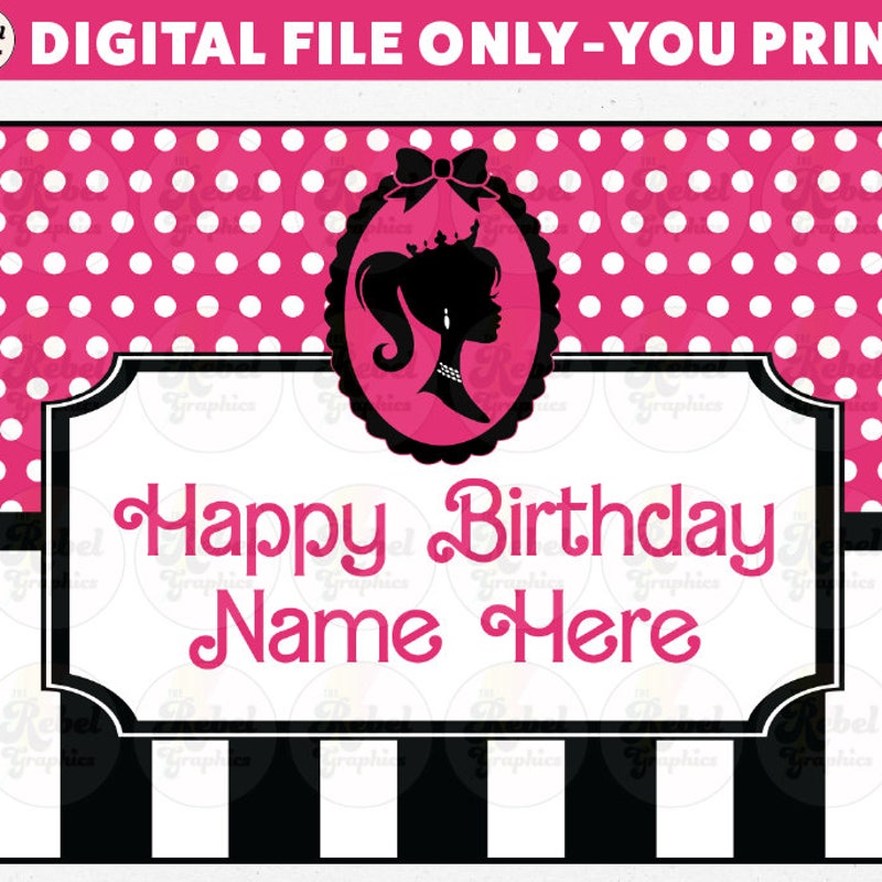 Barbie Banner - Etsy