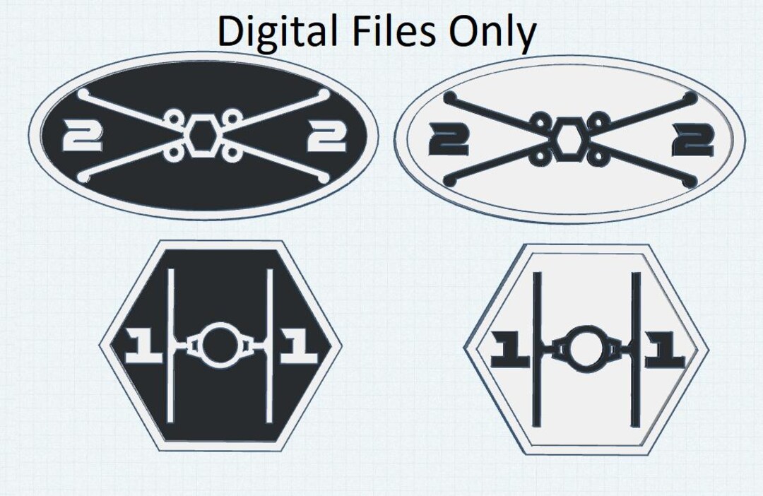 X-wing and Tie Fighter Tokens | Star Wars Unlimited | STL FILES - Etsy