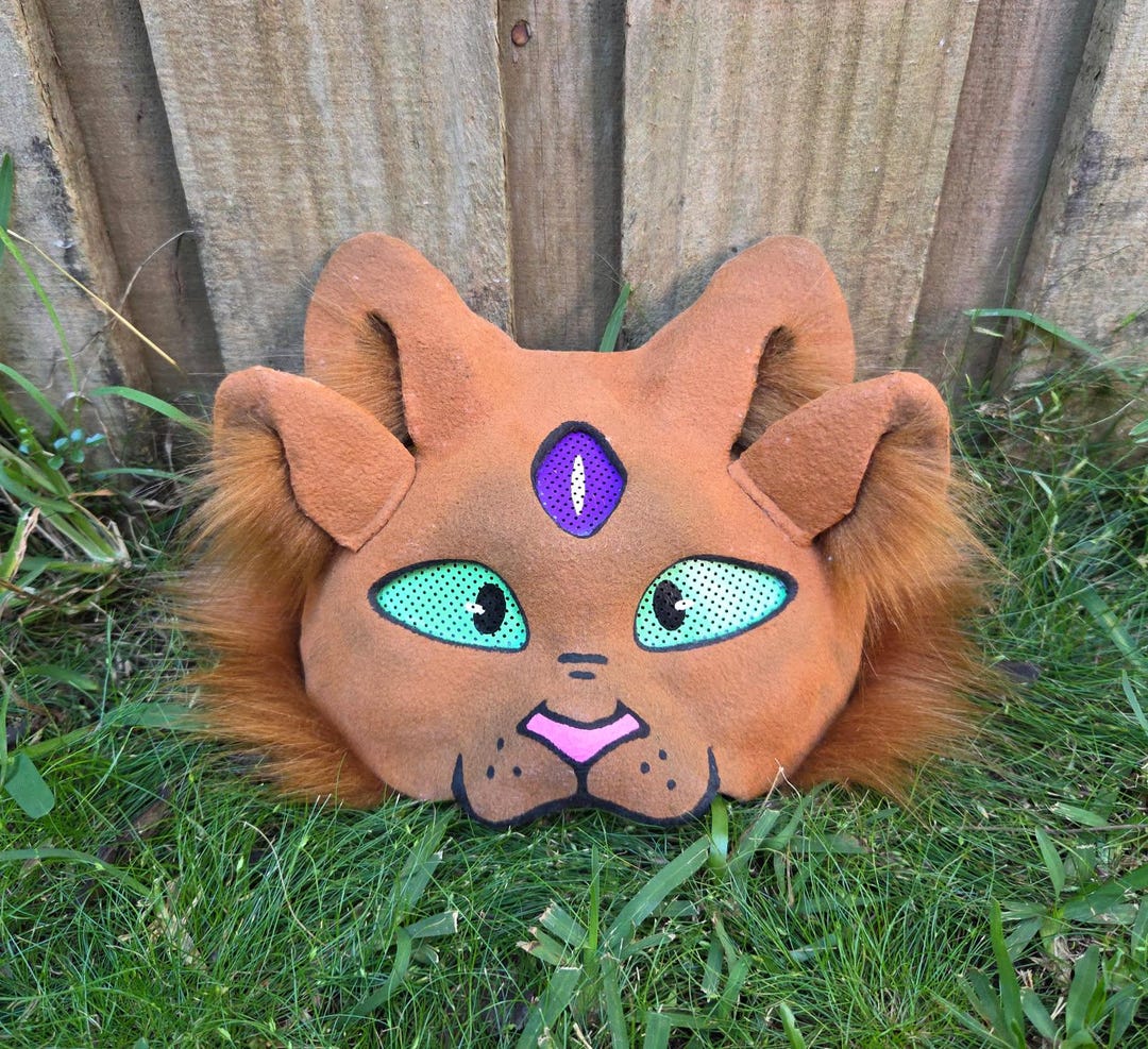 Starflesh Tabby Cat Mask - Etsy