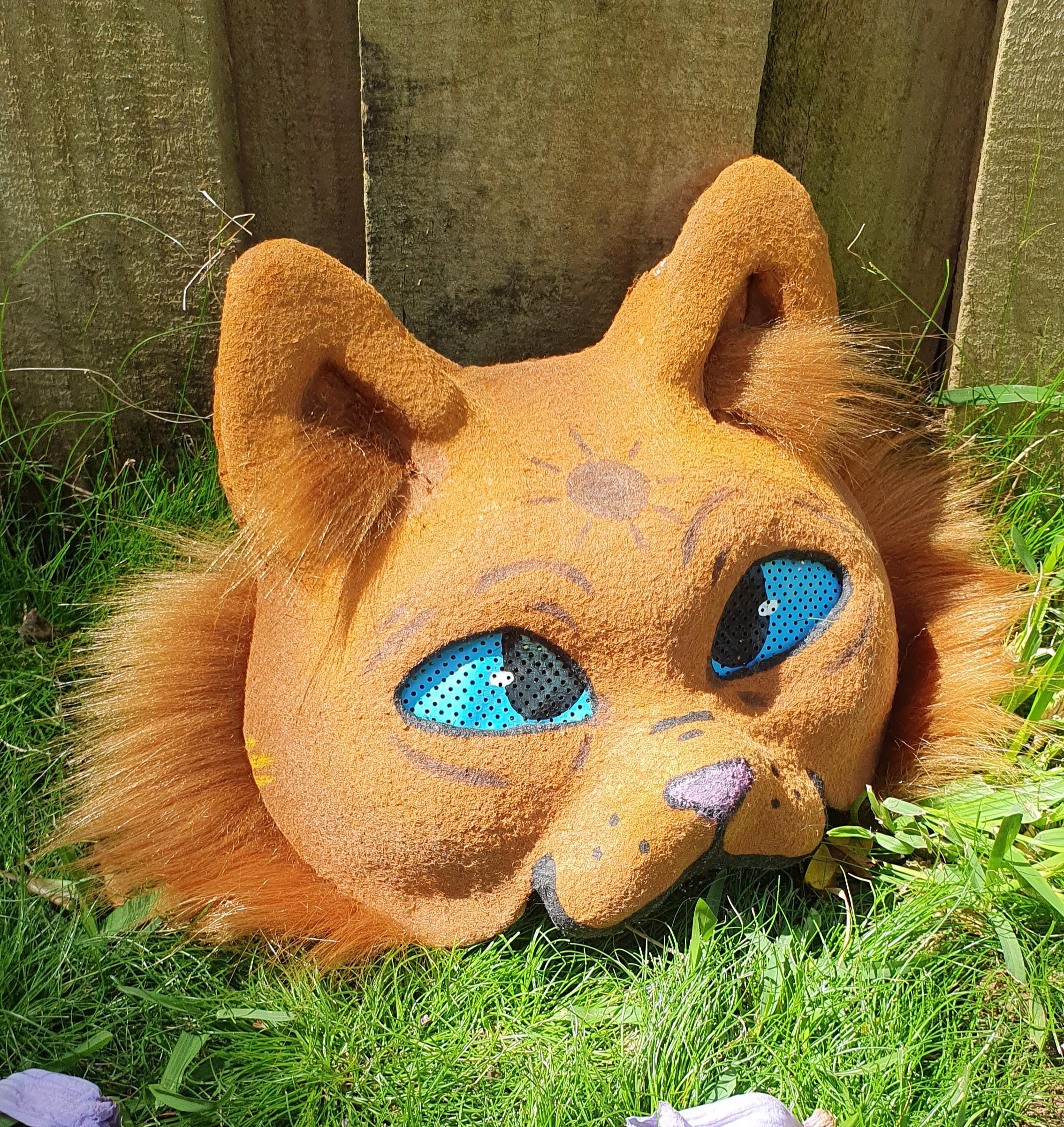 Orange Tabby Cat Mask - Etsy