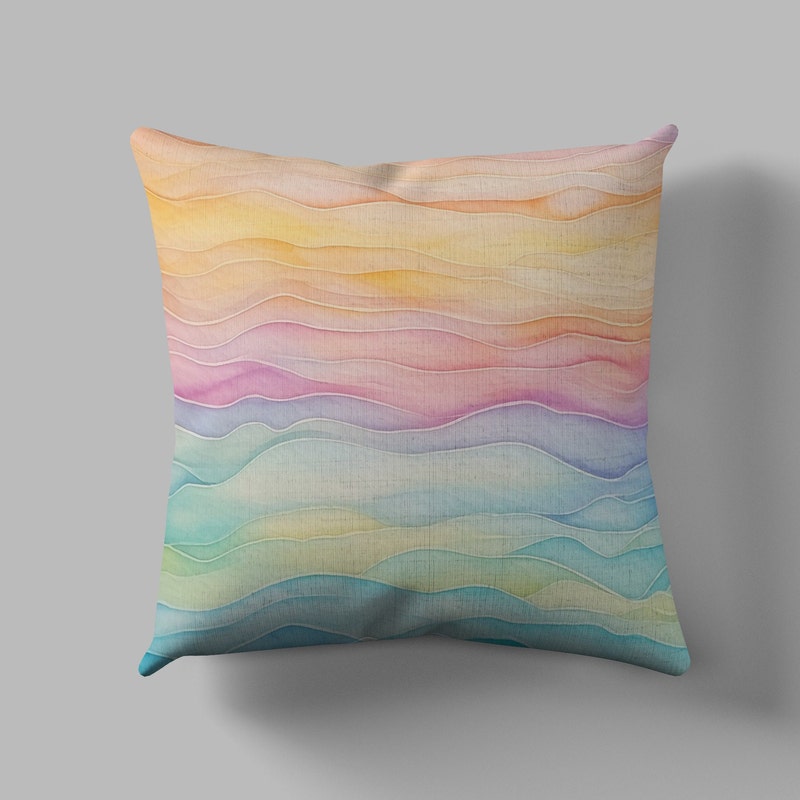 Waves Pillow - Etsy