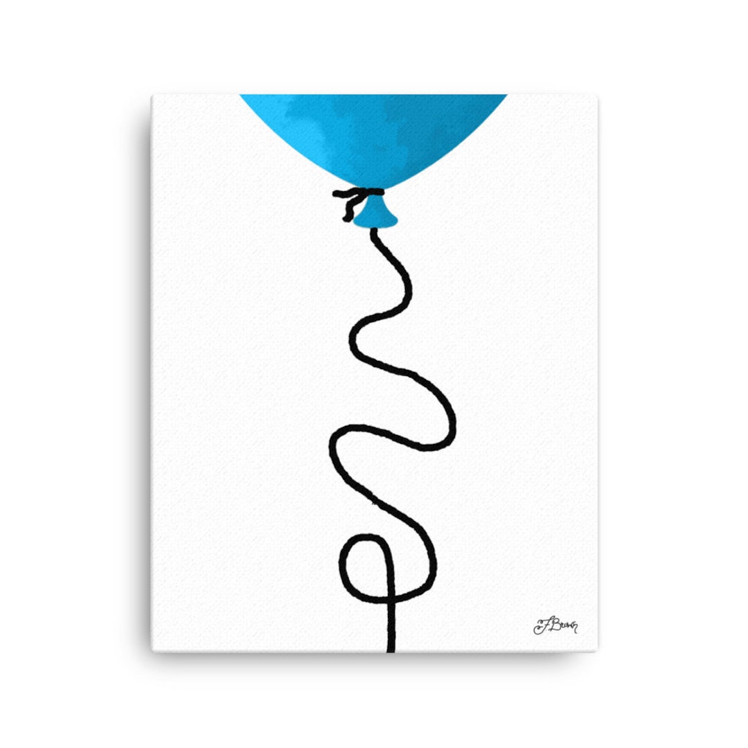 Le Ballon (the Balloon) #2 Stretched Canvas Art by F. Brown - Etsy