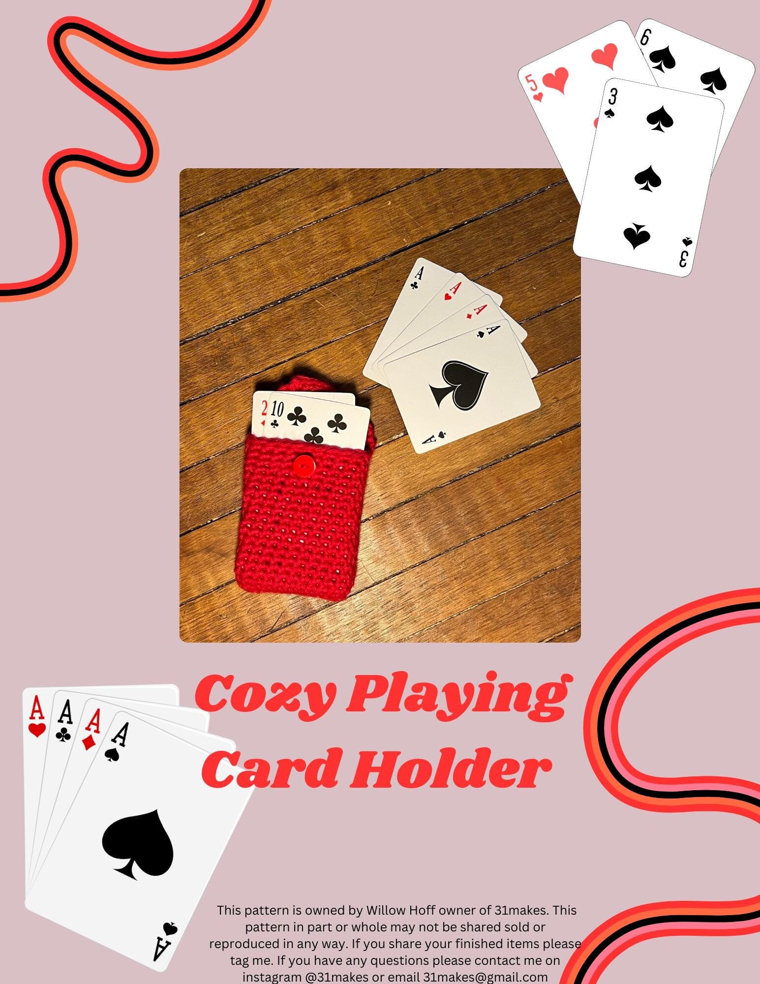 Playing Card Holder Crochet Pattern - Easy Digital PDF - Etsy