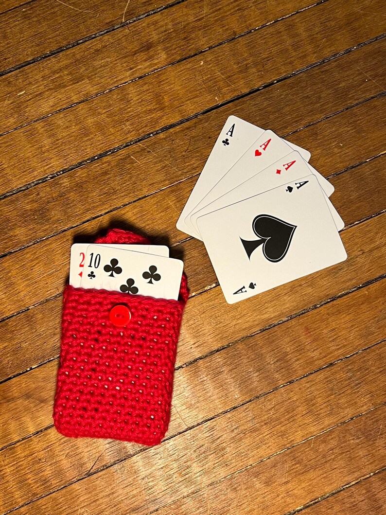 Playing Card Holder Crochet Pattern - Easy Digital PDF - Etsy