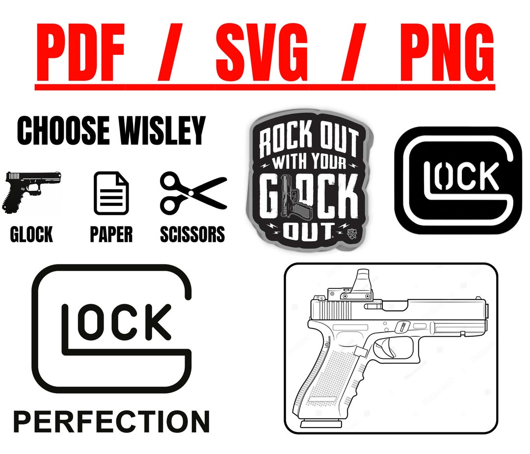 Glock Logo/design PDF/SVG/PNG X5 High Quality Images for Tumblers, T ...