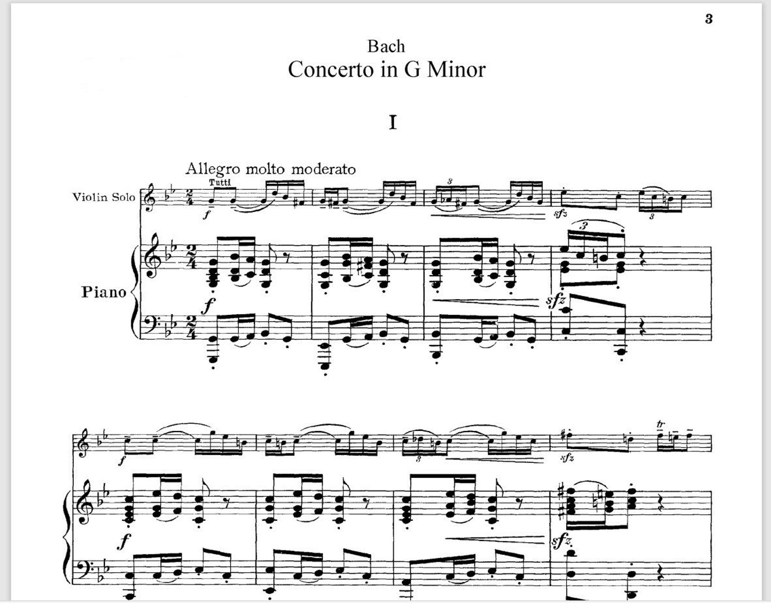 4 Concertos for Violin by J.s.bach. A World Classic, a Masterpiece of ...