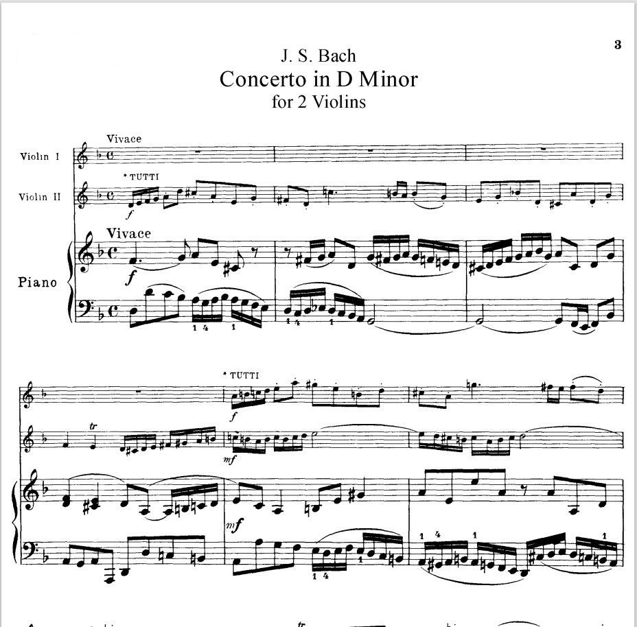 4 Concertos for Violin by J.s.bach. A World Classic, a Masterpiece of ...