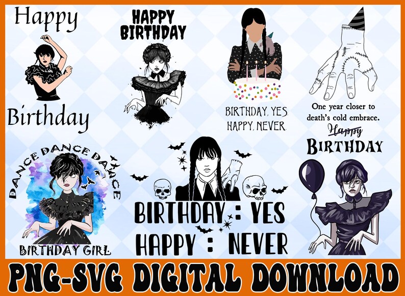 Wednesday SVG Bundle, Dancing Queen Svg, Addam Family Svg,png,eps,pdf ...