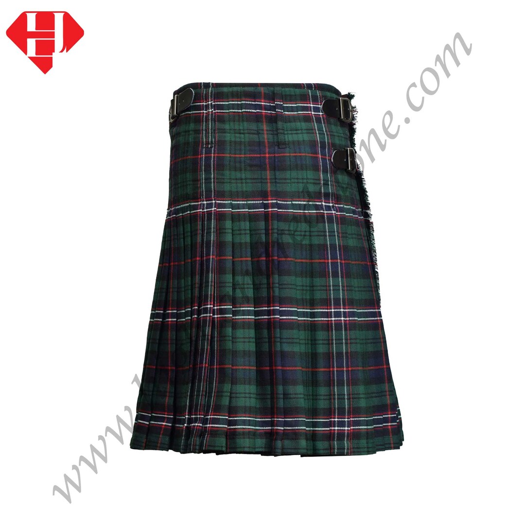 Highland Redstone: Authentic Tartan Kilt for Men Premium Polyviscose Fabric 8-yard Scottish ...