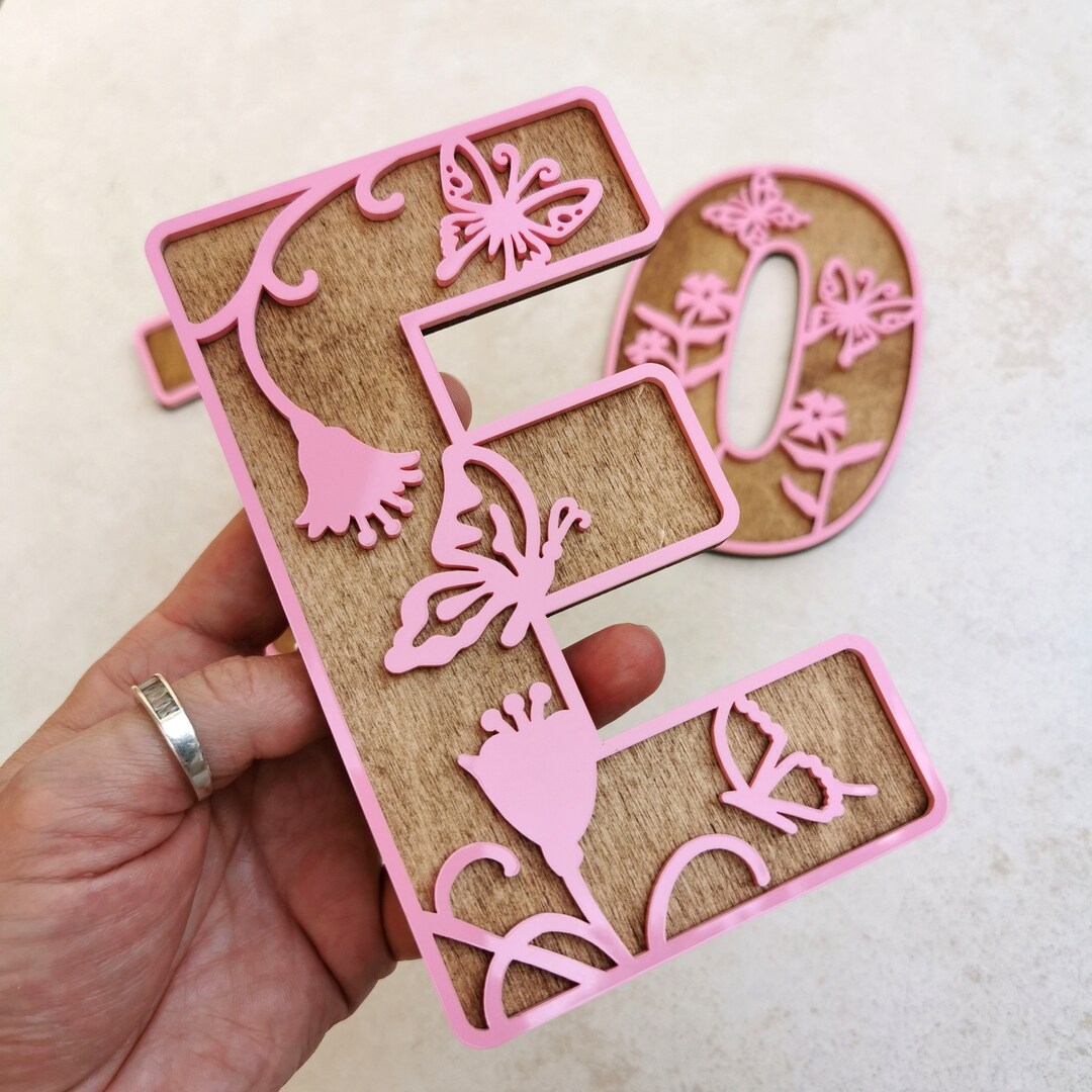 Butterfly Name Sign, Butterfly Letters, Personalised Name Sign, Custom ...