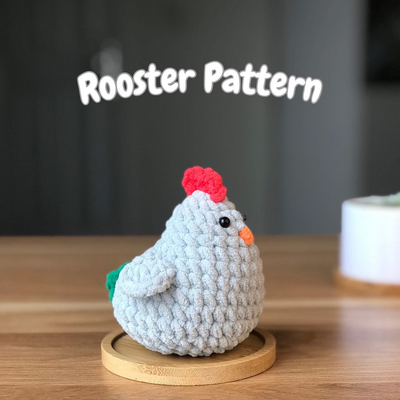 Crochet Rooster Pattern , Chicken Crochet Pattern, Crochet Amigurumi ...