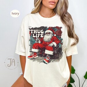 Thug Life Santa Claus Png, Christmas Png, Funny Christmas Png, Trendy ...