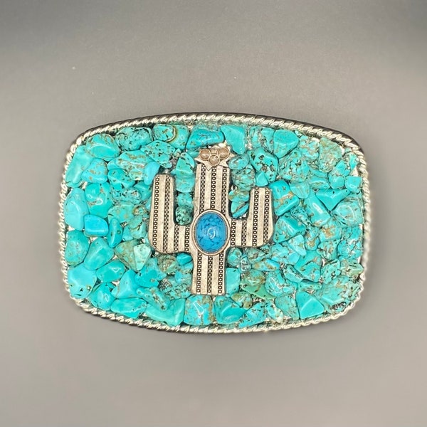 Turquoise Belt Buckle - Etsy