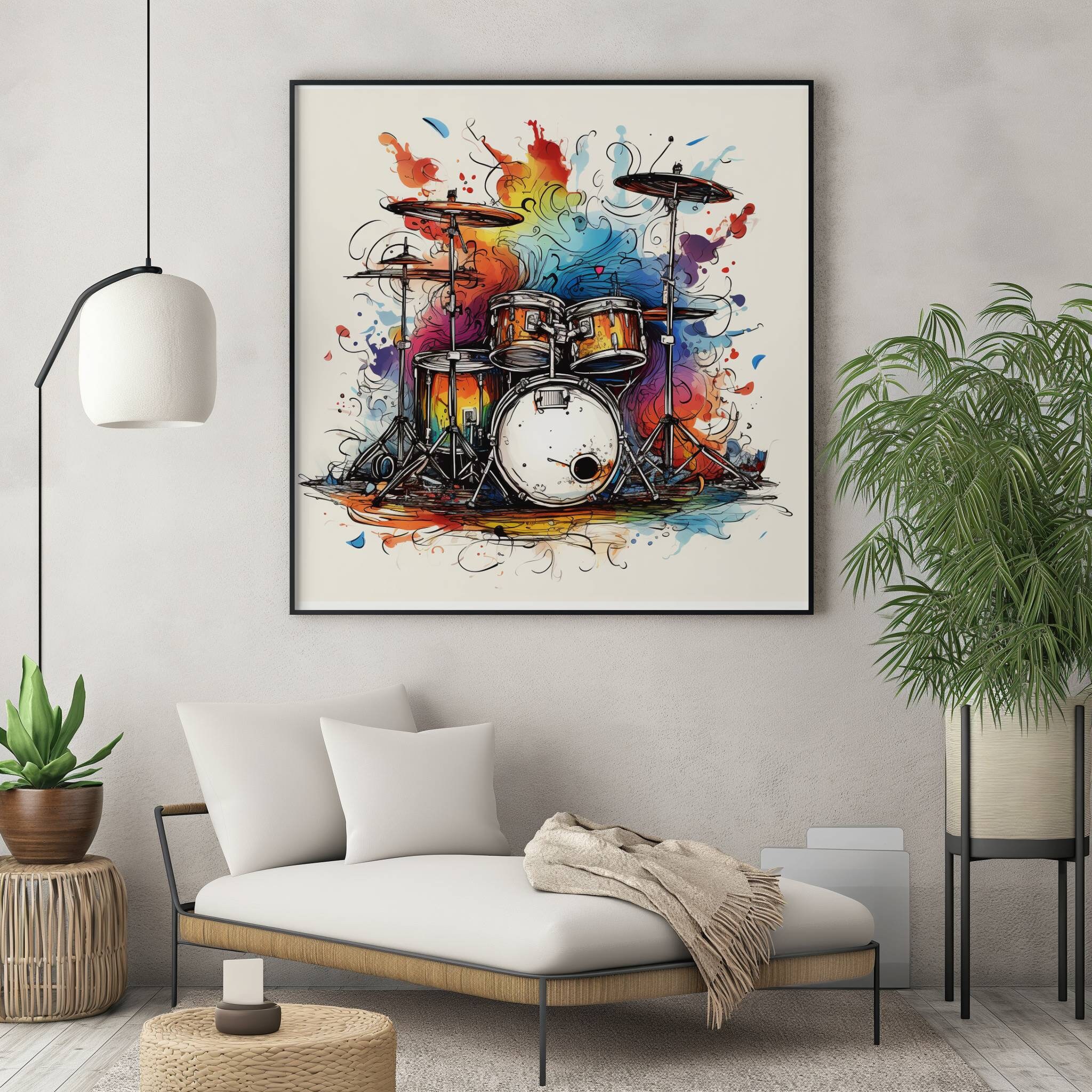 Colorful Drum Set - Etsy