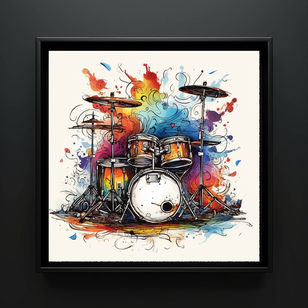 Colorful Drum Set - Etsy