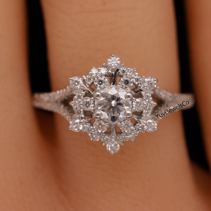 Snowflake Ring - Etsy