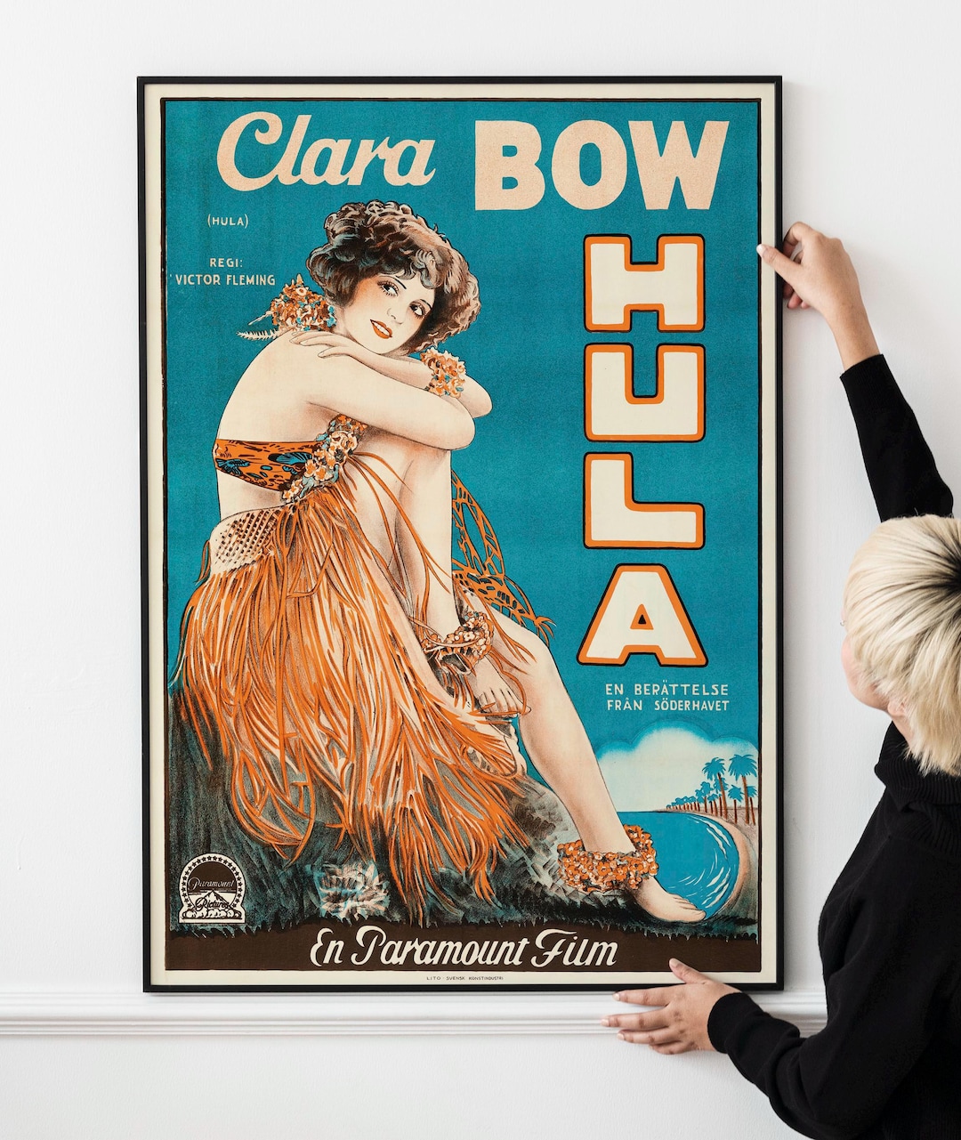 Hula 1920s Classic Art Deco Vintage Movie Poster Poster Hula Girl ...