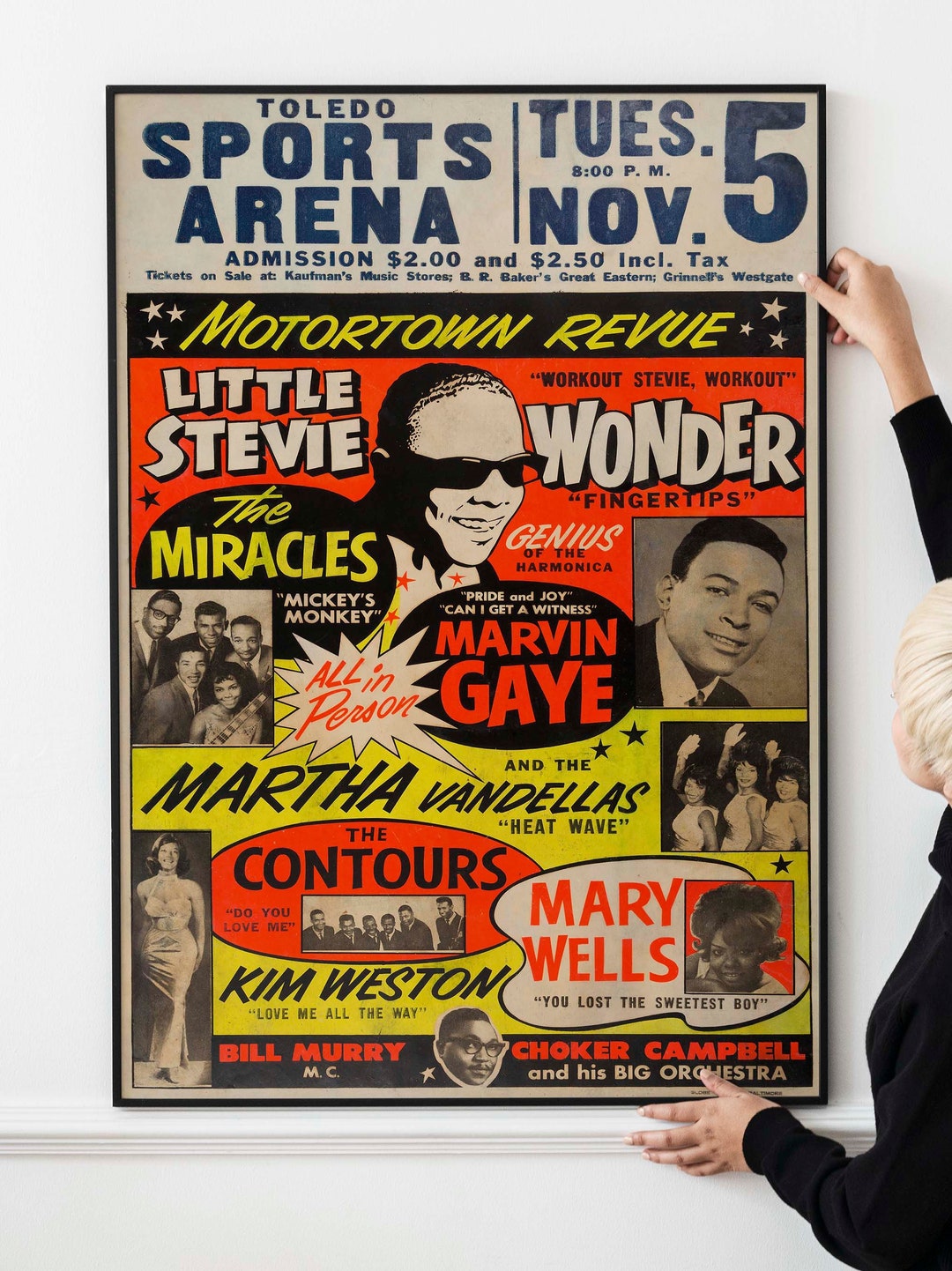 Vintage Motown Revue With Stevie Wonder and Marvin Gaye 1963 Concert ...