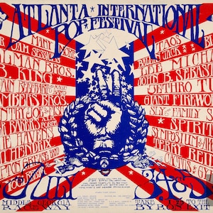 Atlanta International Pop Festival Poster 1969 PRINTABLE DOWNLOAD - Etsy