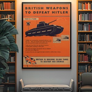 WWII British Royal Tank Regiment Propaganda Poster – 1940s British ...