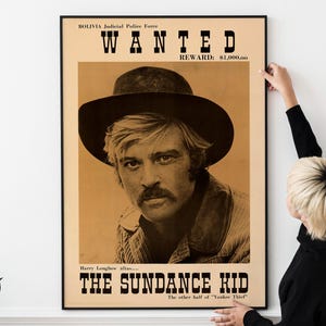 Vintage Cowboy Posters of Butch and Sundance Retro Old West Movie ...