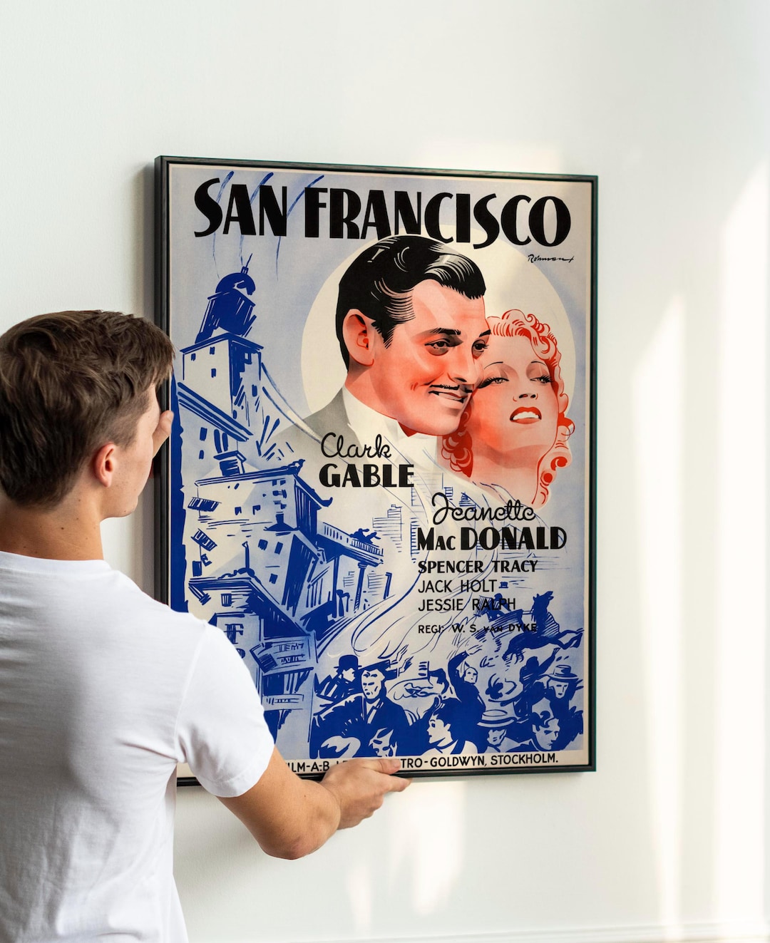 Vintage 1930s Movie Poster – San Francisco Drama, Classic Film ...