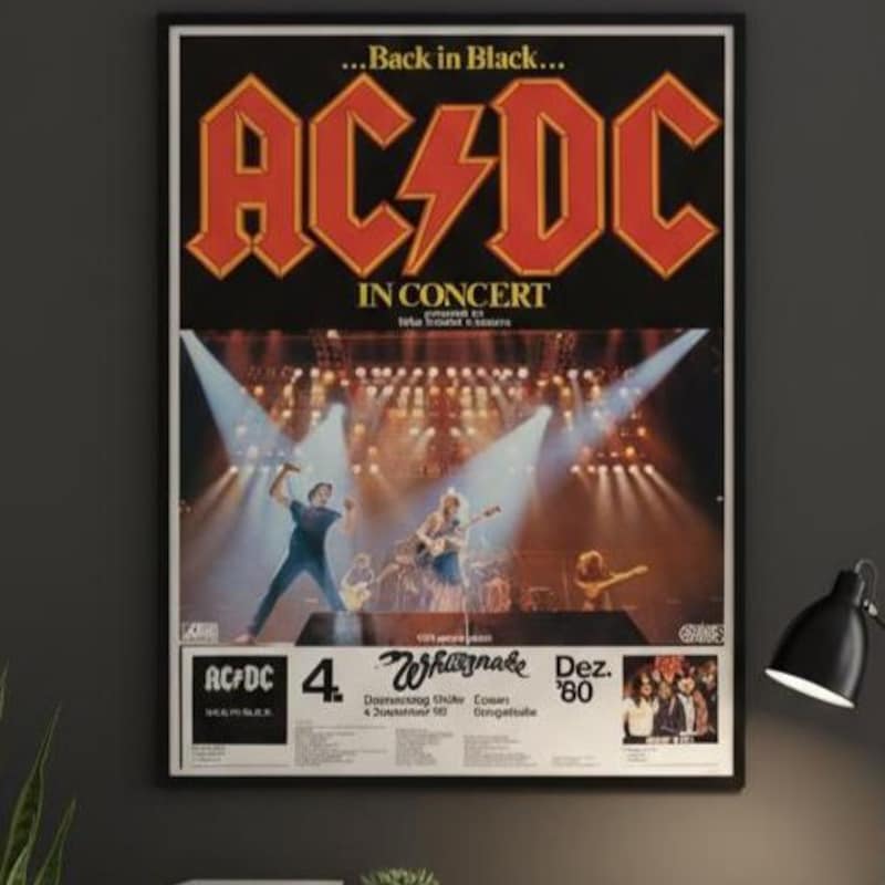 Set of Three Rock Posters - Etsy