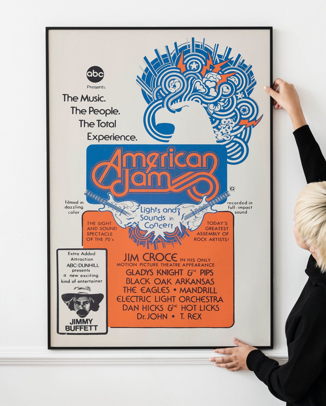 American Jam 1974 Concert Series Poster - Etsy